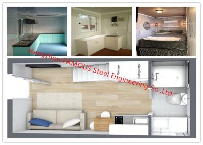China Luxury Prefab Modular House 20ft with Bathroom Kitchen Bedroom - 210km/h Wind Resistance Grade 8 Seismic for sale