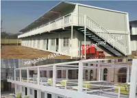China G+1 Floor Modular Folding Prefab Home for Labor Camps - 100m² Assembly in 8 Hours, 0.45KN/m² Wind Resistance for sale