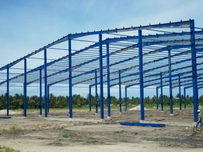 China Single Span Industrial Steel Buildings Fabrication With Prefabricated for sale