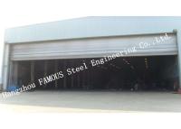 China Manual Folded Push Pull Overhead Industrial Garage Doors Track And Hardware Of Aircraft Hanger for sale