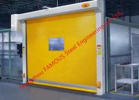 China Intelligent Automatic PVC Fabric Fast Speed Door Flexible Industrial Rolling Door for sale