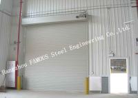 China Automatic High Speed PVC Fabric Aluminum Alloy Electric Roller Shutter Door with EN Class III Wind Resistance and 3-Hour Fire Rating for sale