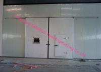China Large Openings Vertical Sliding Industrial Garage Doors Motorised Heavy Sliding Doors With Steel Track for sale