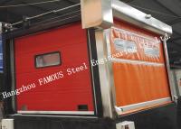 China Sectional Horizontal Sliding Industrial Garage Doors With Access Pedestrian Door For Workshop for sale