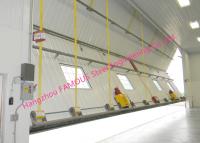 China Dual Panel Hydraulic Hangar Door 10M×20M Upper Folding Industrial Garage Door with Hard Metal Sandwich Panel for sale