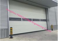 China PU Foaming Automatic Handle Industrial Garage Doors EPS Sandwich Panel Sliding Door For Workshop 100-500mm Thickness for sale