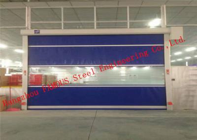 China Automatic Steel Industrial Roller Shutter Door 8000x8000mm with 160N/m² Wind Resistance and 0.8mm PVC Surface for sale