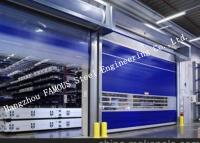 China High Speed Industrial Roller Shutter Door with Pedestrian Gate - 43mm Thickness, 2.5 m/s Opening Speed, 32 m/s Wind Resistance for sale
