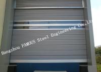 China Finished Surface PVC Automatic Industrial Garage Doors Roller Shutter With Visual Window for sale
