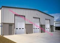China Polyurethane Core Overhead Steel Door Fully Automatic Wind Resistant Industrial Lifting Door for sale