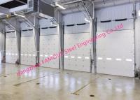 China Polyurethane Core Overhead Steel Door Fully Automatic Wind Resistant Industrial Lifting Door for sale