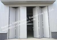 China Aesthetic Aluminum Alloy Industrial Garage Doors Folding For Warehouse , Simple Installation for sale