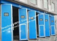 China Aesthetic Aluminum Alloy Industrial Garage Doors Folding For Warehouse , Simple Installation for sale