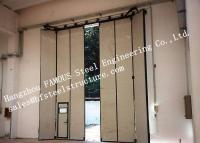 China Aluminum Alloy Frame Industrial Accordion Door with 50x80mm Frame and 100,000 Cycle Certification for Aircraft Hangars for sale