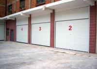China Customized Overhead Steel Industrial Garage Doors Rapid And Without Noisy for sale