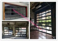 China Motorized Aluminum Insulated Tempered Glass Overhead Garage Door 4000x6000mm with 5-6mm Thickness for sale