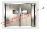China PU Sandwich Core Painted Surface Steel Fireproof Doors For Warehouse Storage for sale