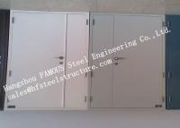 China Galvanized Steel Fireproof Glass Fire Rated Double Doors For Shopping Mall for sale