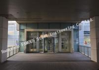 China Modern Electrical Revoling Glass Facade Doors For Hotel Or Shopping Mall Lobby for sale