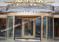China Modern Electrical Revoling Glass Facade Doors For Hotel Or Shopping Mall Lobby for sale
