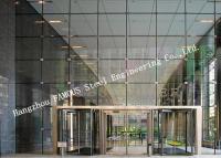 China Aluminum Frame Sliding Double Glass Facade Doors For CBD Office Or Exhibition Showroom for sale