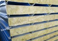 China Recycled Usage Fire Resistant Rock Wool Sandwich Panels Easy Installation Roof Systems for sale