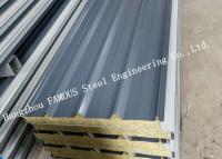 China Recycled Usage Fire Resistant Rock Wool Sandwich Panels Easy Installation Roof Systems for sale
