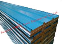 China Recycled Usage Fire Resistant Rock Wool Sandwich Panels Easy Installation Roof Systems for sale