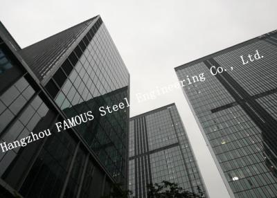China Aluminum Frame Heat Insulation Glass Curtain Wall For Commercial Building Usage for sale