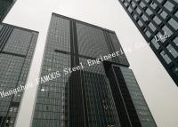 China Hidden Framed Aluminum Glass Curtain Wall Heat Insulation For Commercial Office Mall for sale