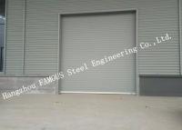 China Light Aluminum Doors Overhead Metal Roll Up Doors Low Noise Heat Insulation Type for sale