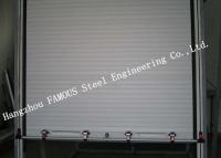 China Light Aluminum Doors Overhead Metal Roll Up Doors Low Noise Heat Insulation Type for sale