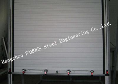 China Light Aluminum Doors Overhead Metal Roll Up Doors Low Noise Heat Insulation Type for sale