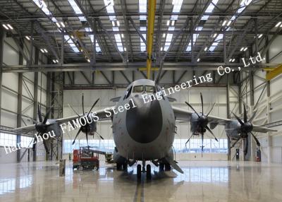 China Custom Aircraft Hangar Building with Sliding Doors & Sandwich Panels - 80-120 km/h Wind Resistance & 50+ Year Lifespan for sale