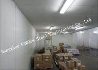 China Commercial PU Sandwich Cold Room Panel Walk In Freezer For Meat And Fish Storage for sale