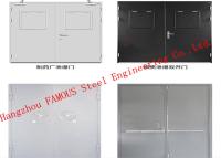 China Explosion Proof Steel Framed Blast Door Industrial Garage Doors For Governments And Banks for sale