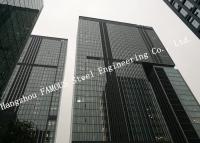 China Double Silver Low E Coating Film Glazed Stick Built System Glass FaçAde Curtain Wall Office Buildings for sale