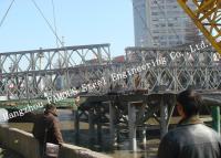 China HD200 Double Row Deck Type Modular Steel Bailey Bridge Hoisting Installation In Site for sale
