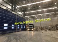 China Hoist Up Fabric Doors With Mullions Multiple Door Versions Withstands High Wind Loads for sale