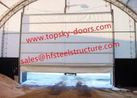 China Hoist Up Fabric Doors With Mullions Multiple Door Versions Withstands High Wind Loads for sale