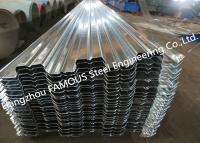 China G500 Galvanized Steel Floor Deck Formwork 0.6-1.5mm Thickness 30-140mm Profile Height for Composite Slab Construction for sale