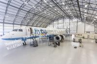 China Waterproof Insulated Prefabricated Steel Structure Aircraft Hangar For Private Usage for sale