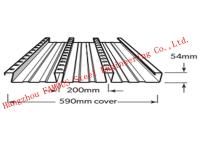 China Structural Steel Decking for Concrete Formworks - 54mm Depth, 0.6-1.0mm BMT, 688-940mm Width for sale