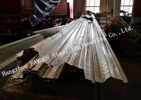 China Customized Galvanized Steel Composite Floor Deck - 0.8-1.5mm Thickness, 4.5-6.8m Span Capabilities for sale