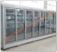 China Commercial Glass Door Display Chiller Freezer -25°C to 8°C Range with 4mm Tempered Glass and LED Lighting for sale