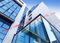 China Half Hidden Frame With Laminated Insulation Double Skin Glass Curtain Wall For Commercial Building for sale