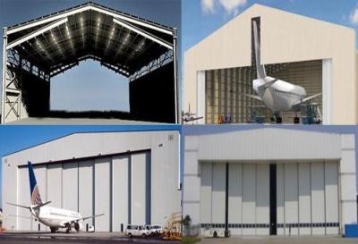 China Single Span Steel Structure Aircraft Hangar Building with 90m Clear Span and 25-Year Warranty for sale
