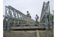China Customized Timber Deck Steel Bailey Bridge CB100 CB200 - 90m Span Portable Steel Structure with Q235/Q345 Grade for sale
