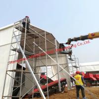 China Climbing Roof Type Metal Storage Tents Outdoor Windproof Pvc Steel Framed Hangars for sale