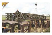 China Modern Galvanized Structural Steel Bailey Bridge with 90m Span Capacity and Heavy Metal Support - Q235/Q345 Steel for sale